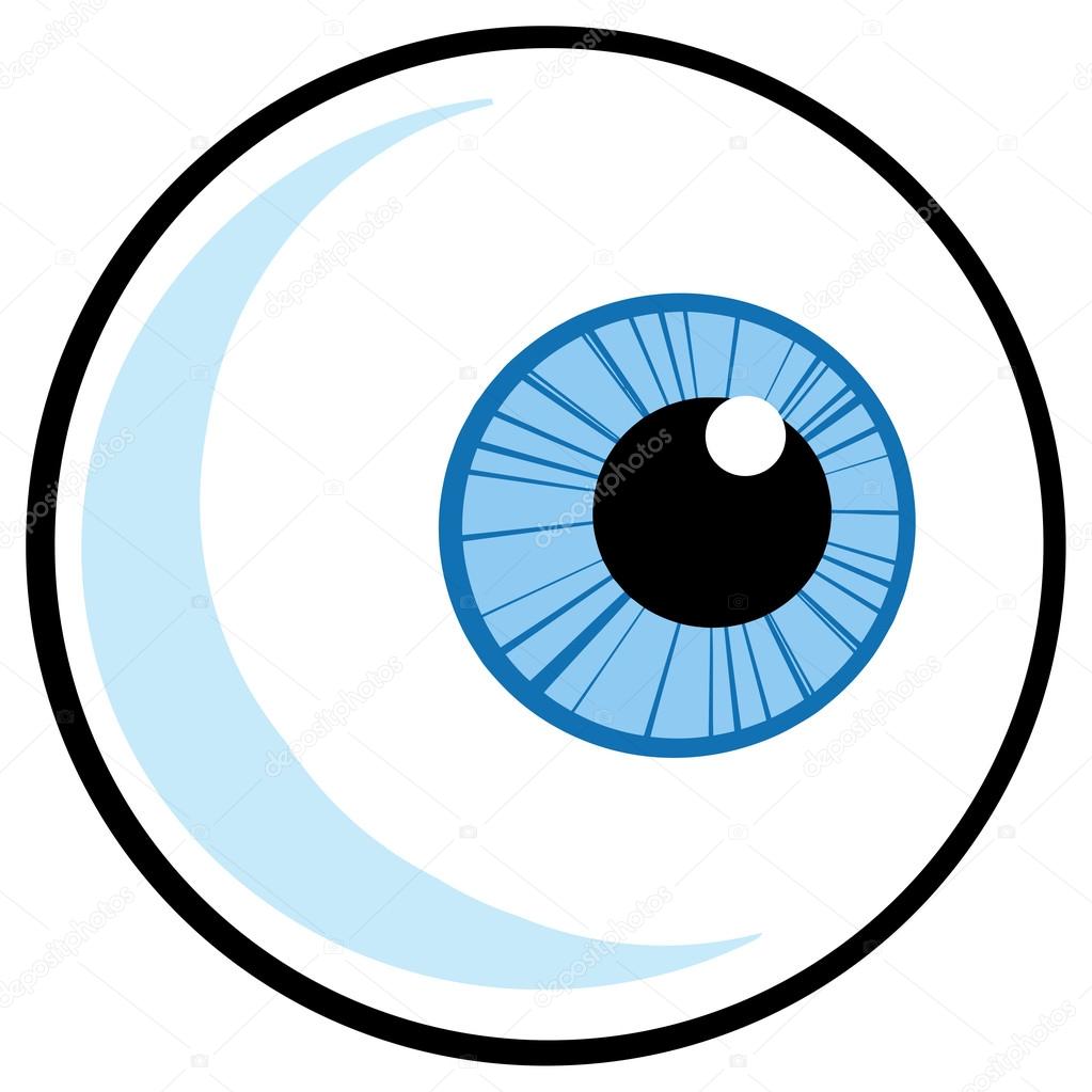 Cartoon Eye Ball — Stock Vector © Hittoon 61078771