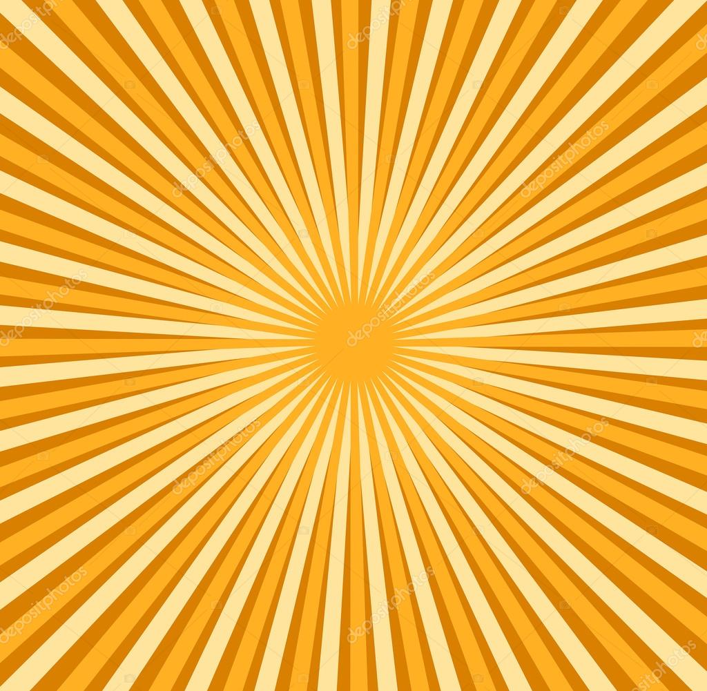 Vintage Striped Sunburst Design Art — Stock Vector 63378781