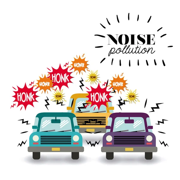 Noise Pollution Design — Stock Vector 102252736