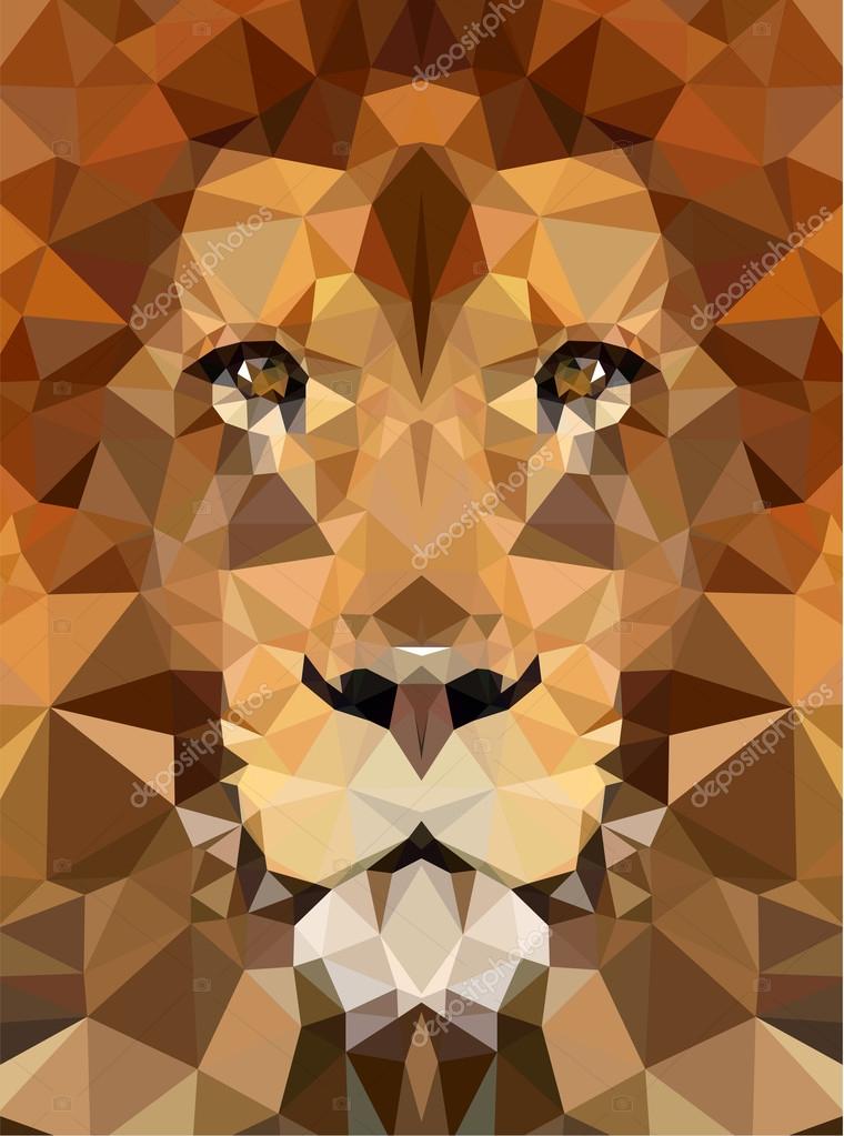 Geometric polygon lion head — Stock Vector © migellito #75450807 Geometric polygon lion head — Stock Vector © migellito #75450807