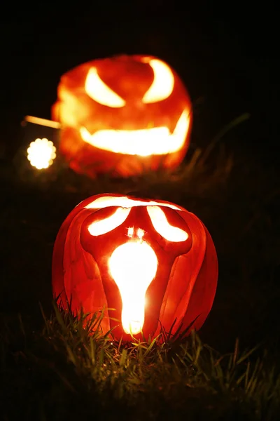 Halloween Jack-o-Lantern Pumpkins - Stock Image - Everypixel