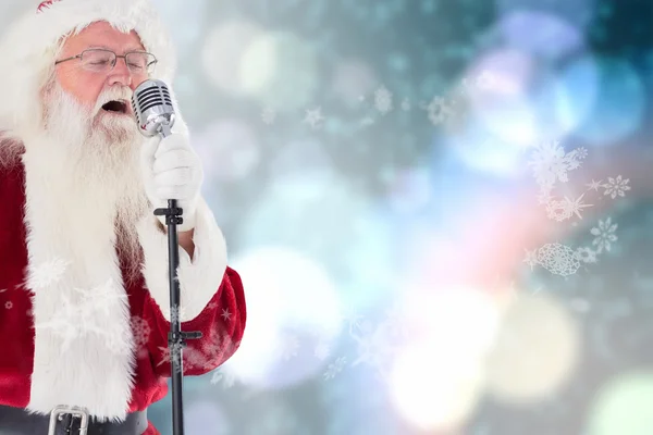 Santa Claus is singing Christmas songs - Stock Image - Everypixel