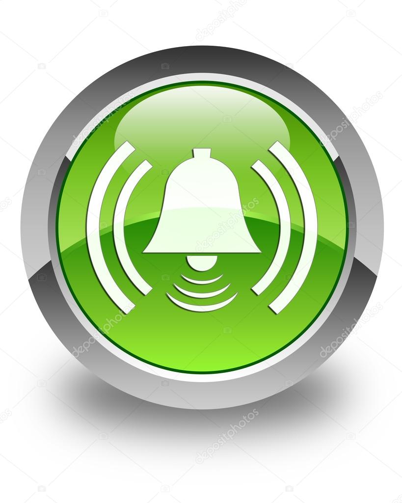 Alarm bell icon glossy green round button — Stock Photo © FaysalAhamed ... Alarm bell icon glossy green round button — Stock Photo © FaysalAhamed ...