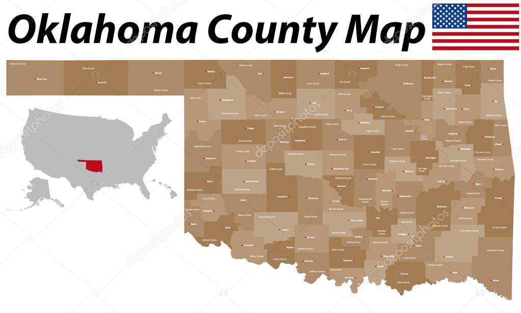 Mapa del Condado de Oklahoma — Vector de stock #61319597 — Depositphotos Mapa del Condado de Oklahoma — Vector de stock #61319597 — Depositphotos