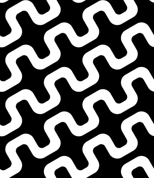 Abstract Black and White Simple Diagonal Square Zig Zag Vector Seamless Pattern — Stock Vector ...