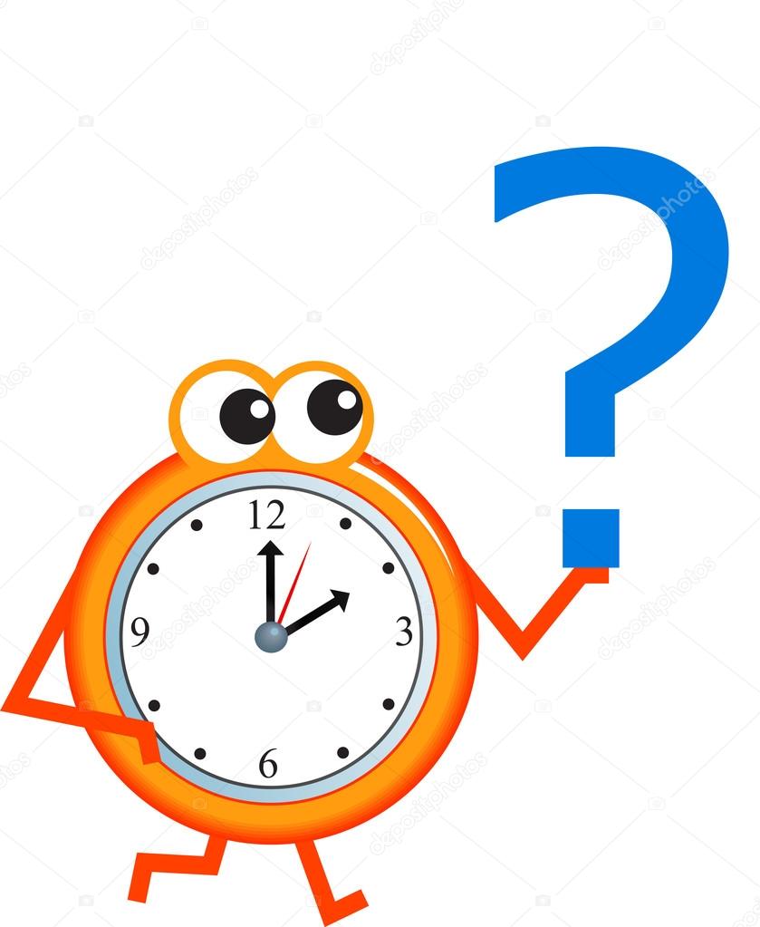 Horloge lheure des questions — Image vectorielle Prawny © #64293395