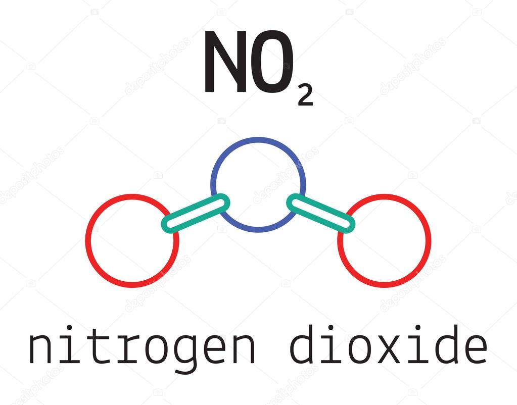 NO2 nitrogen dioxide molecule — Stock Vector © MariaShmitt #93679448 NO2 nitrogen dioxide molecule — Stock Vector © MariaShmitt #93679448