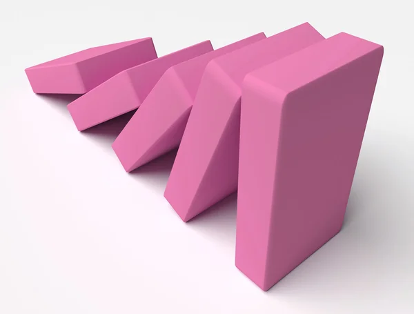 Domino. Falling boxes — Stock Photo © alexkalina #102469076