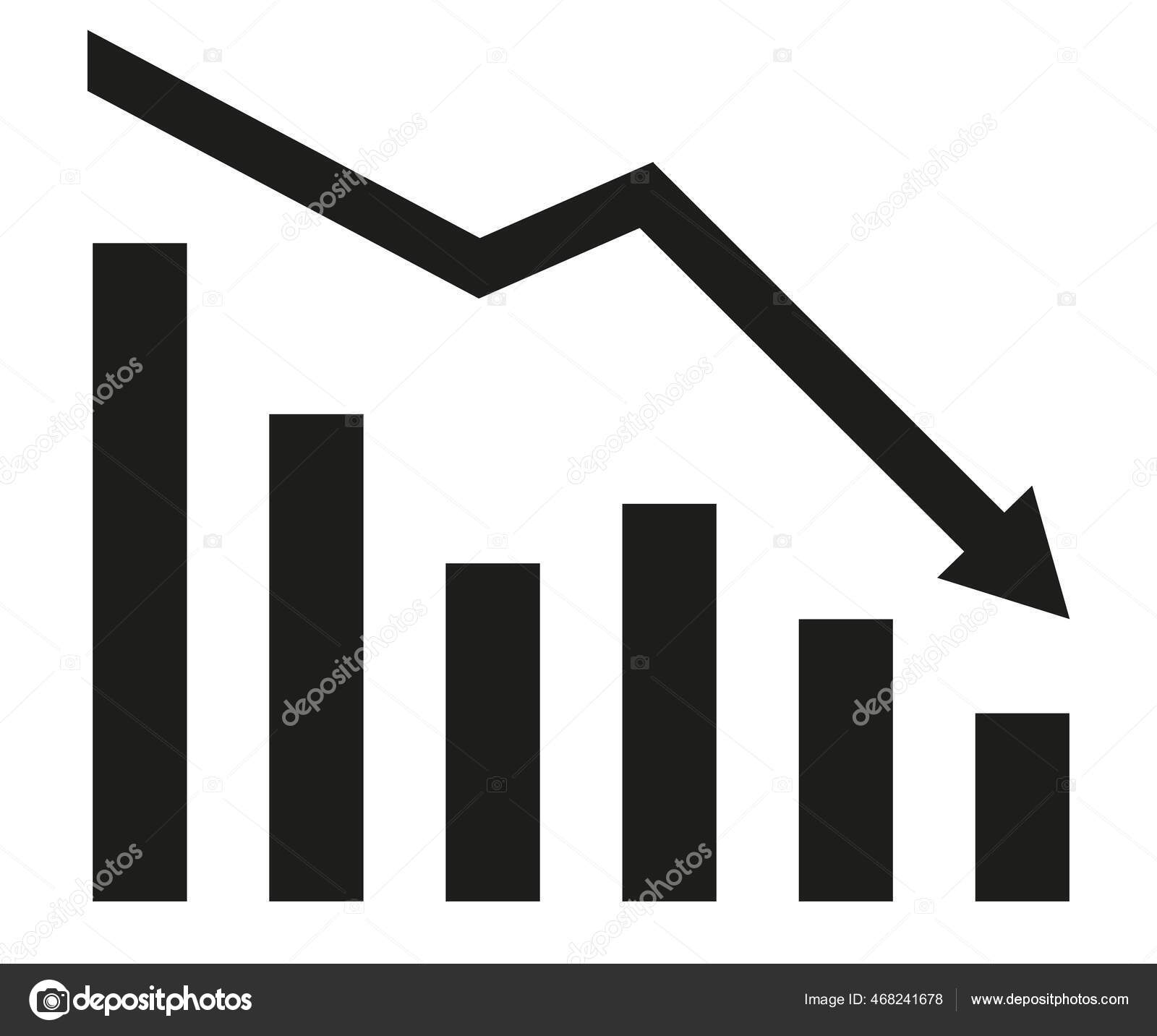 Graph Decrease Report Diagram Recession Bankruptcy Progress Business ...