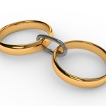 Connected wedding rings — Stock Photo © Geckly #2600265