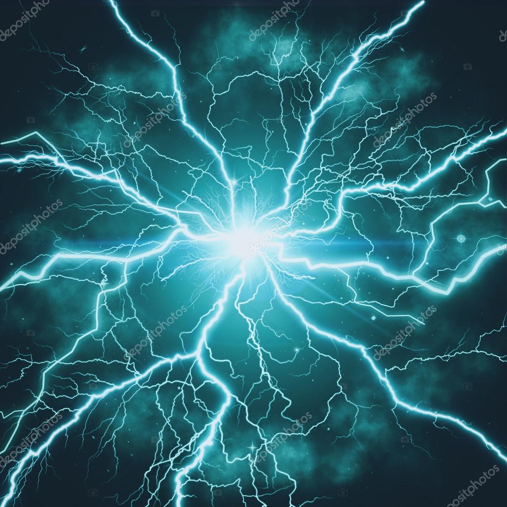 Blue Electricity Background