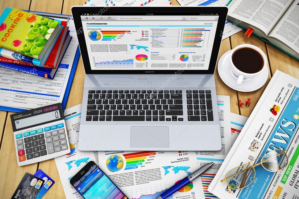 Modern business work concept — Stock Photo © scanrail #57538883