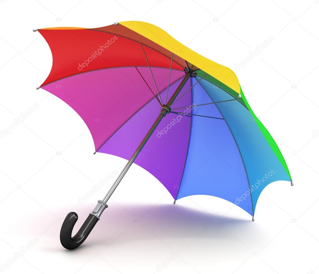 Rainbow umbrella Stock Photo by ©scanrail 60195283
