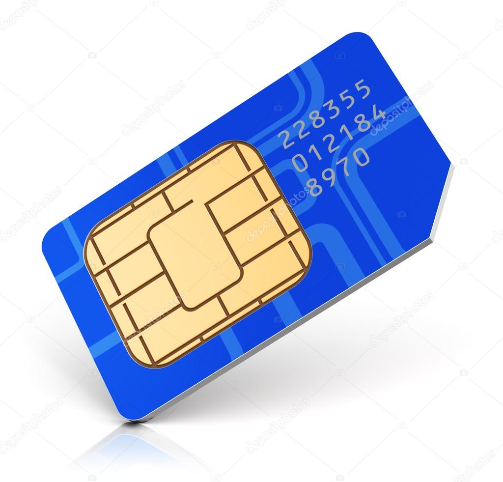 Blue SIM card Stock Photo by ©scanrail 71798635