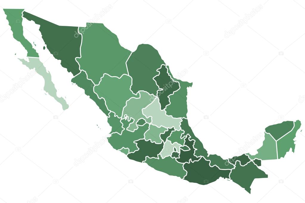 Mapa de México regiones 2022