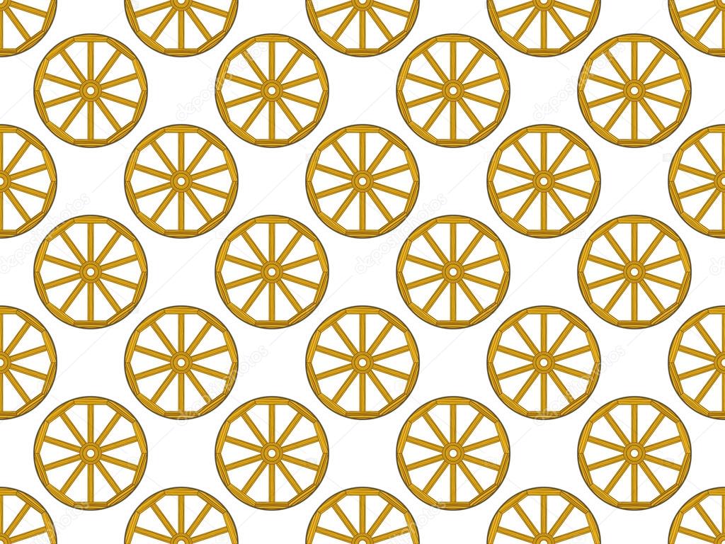 Wooden wheels pattern Stock Vector Image by ©AlexanderZam #73509611