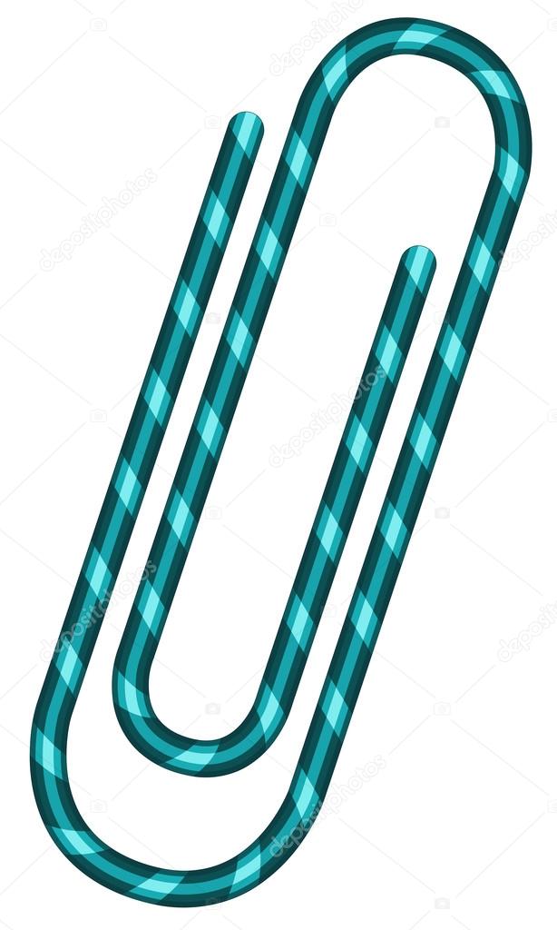 Blue paperclip icon Stock Vector Image by ©AlexanderZam #82208836