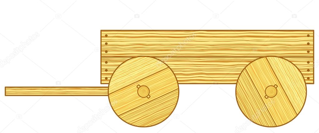 Chariot en bois rustique Vecteur par ©AlexanderZam 84278032