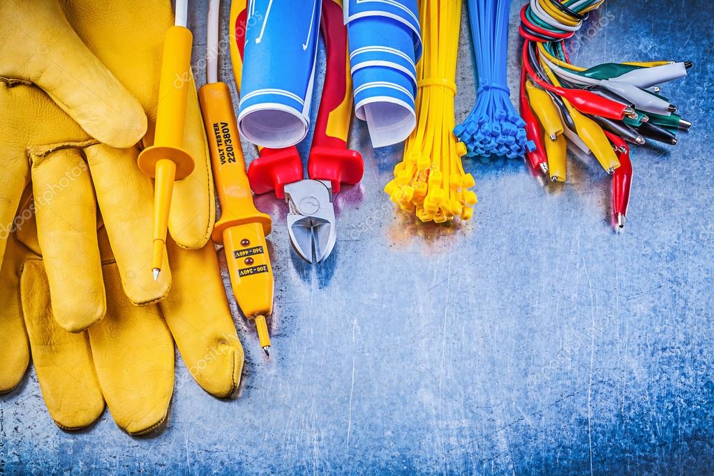 Composition of electrical objects Stock Photo by ©mihalec 102037242