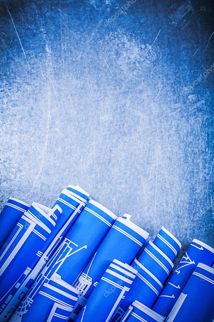 Blue engineering drawings Stock Photo by ©mihalec 103606530