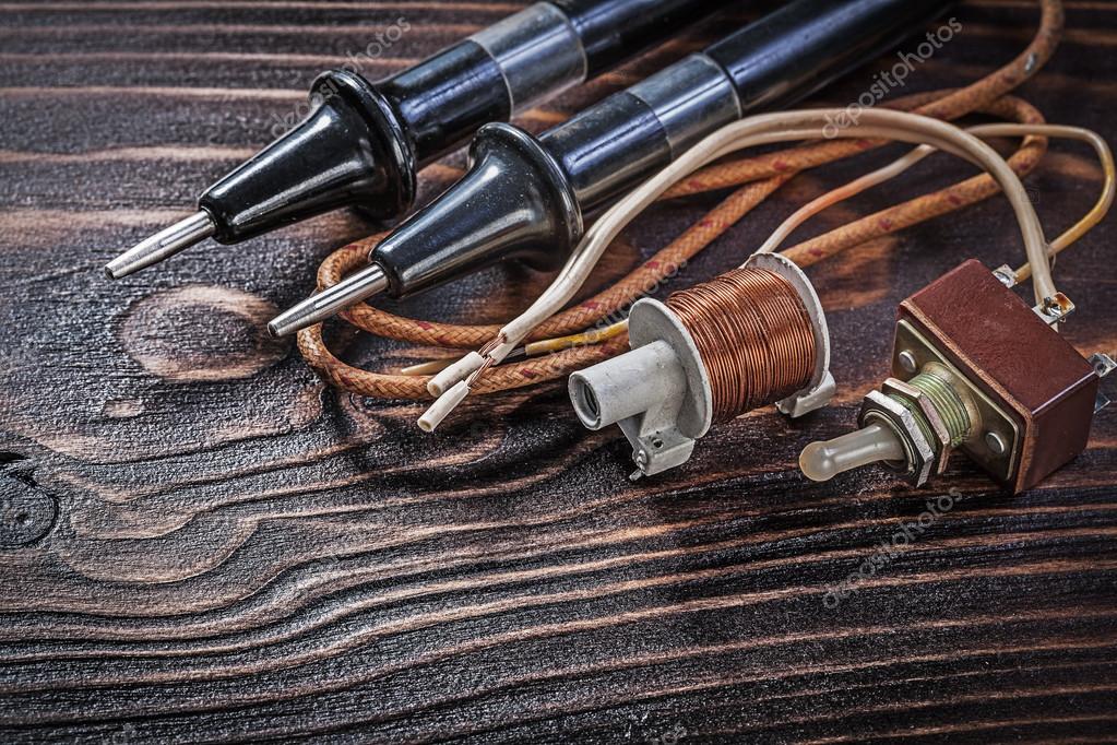 Electric toggle switch, electrical tester Stock Photo by ©mihalec 103607060