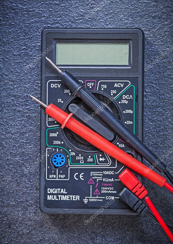 Digital multimeter electric tester Stock Photo by ©mihalec 105681930