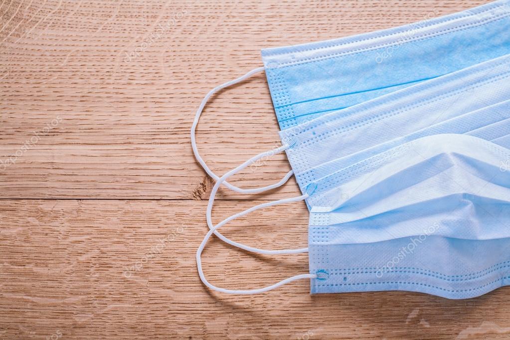 Medical disposable face masks — Stock Photo © mihalec #65609053