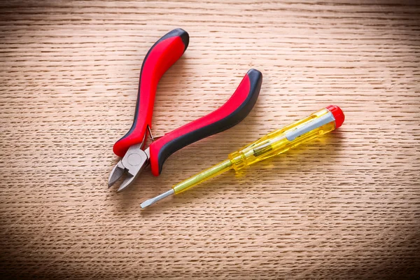 Electrical tester and nippers — Stock Photo © mihalec #72700487