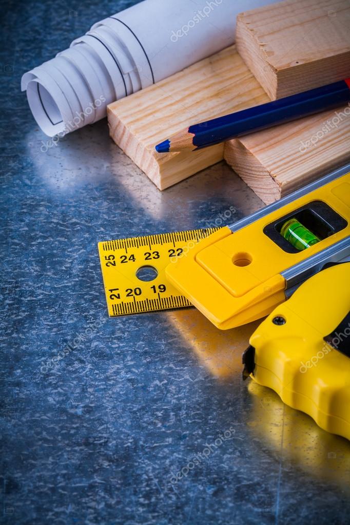 Collection of construction working tools Stock Photo by ©mihalec 77374436