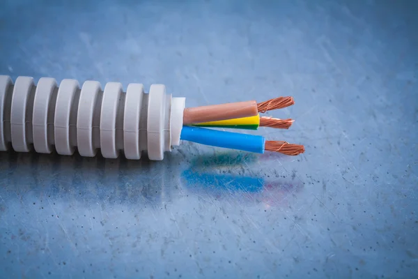 Electric wire protection and copper cables - Stock Image - Everypixel