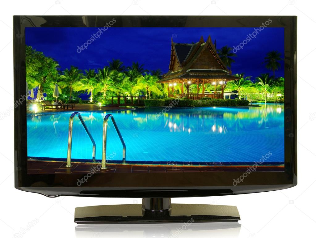Frontal view lcd monitor — Stock Photo © Pakhnyushchyy #62199647