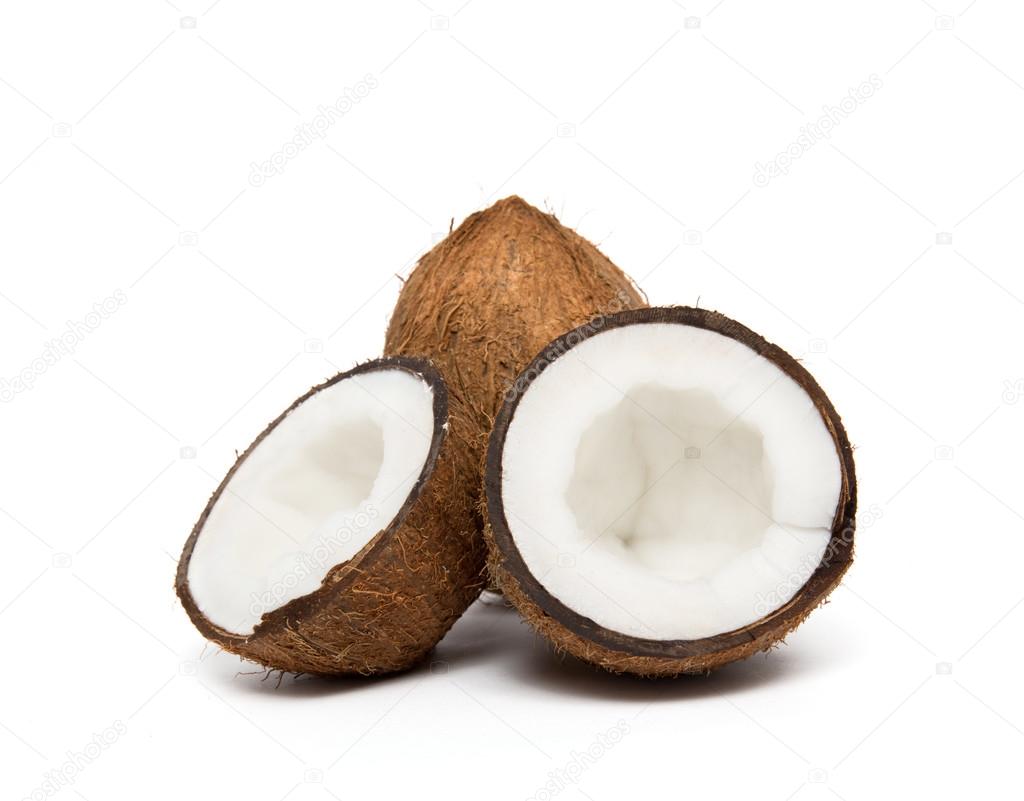 Coconut cut in half Stock Photo by ©Pakhnyushchyy 70442731