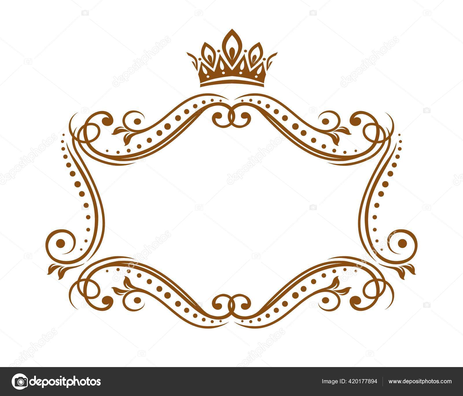 Medieval Line Art Border