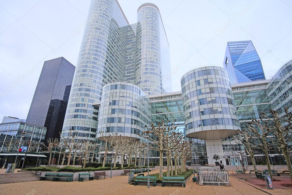 Sky-scrapers in a Paris district Defense – Stock Editorial Photo ...