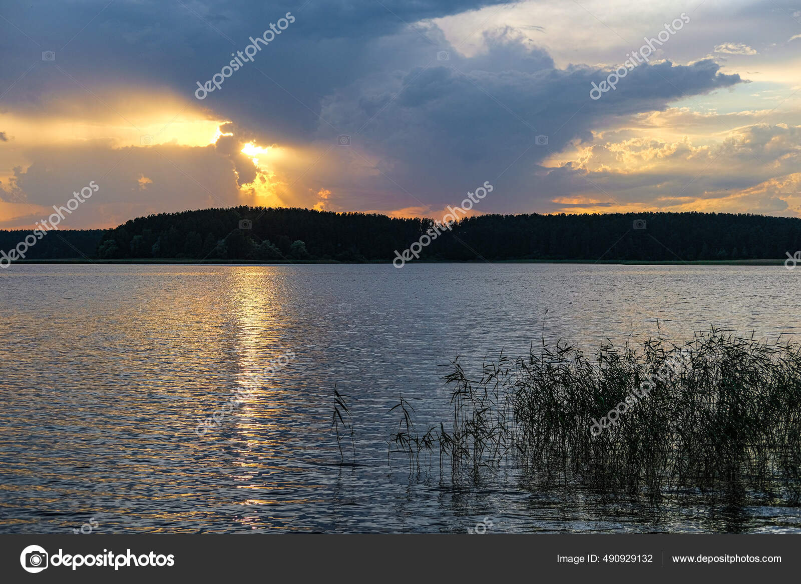 Landscape Seliger Lake Tver Oblast Russia Sunset — Stock Photo © uatp12 ...