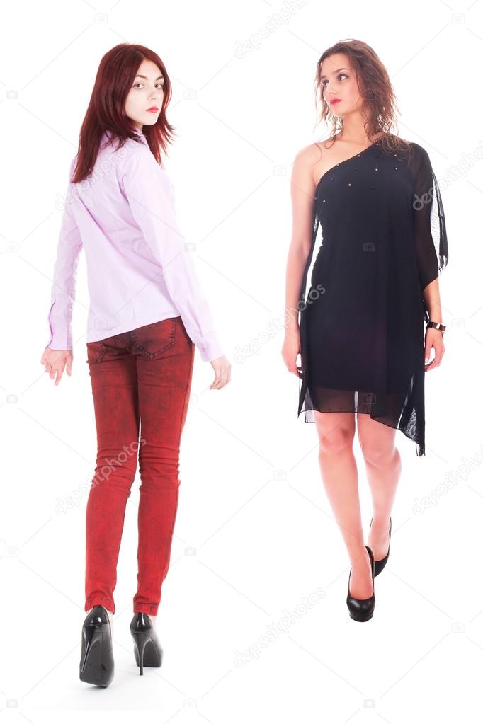 Girls goes, having turned back Stock Photo by ©uatp12 56030845