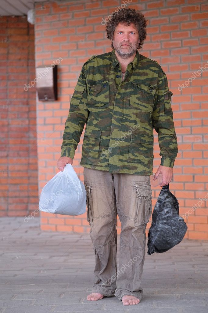 Beggar man outdoor — Stock Photo © uatp12 #77005535