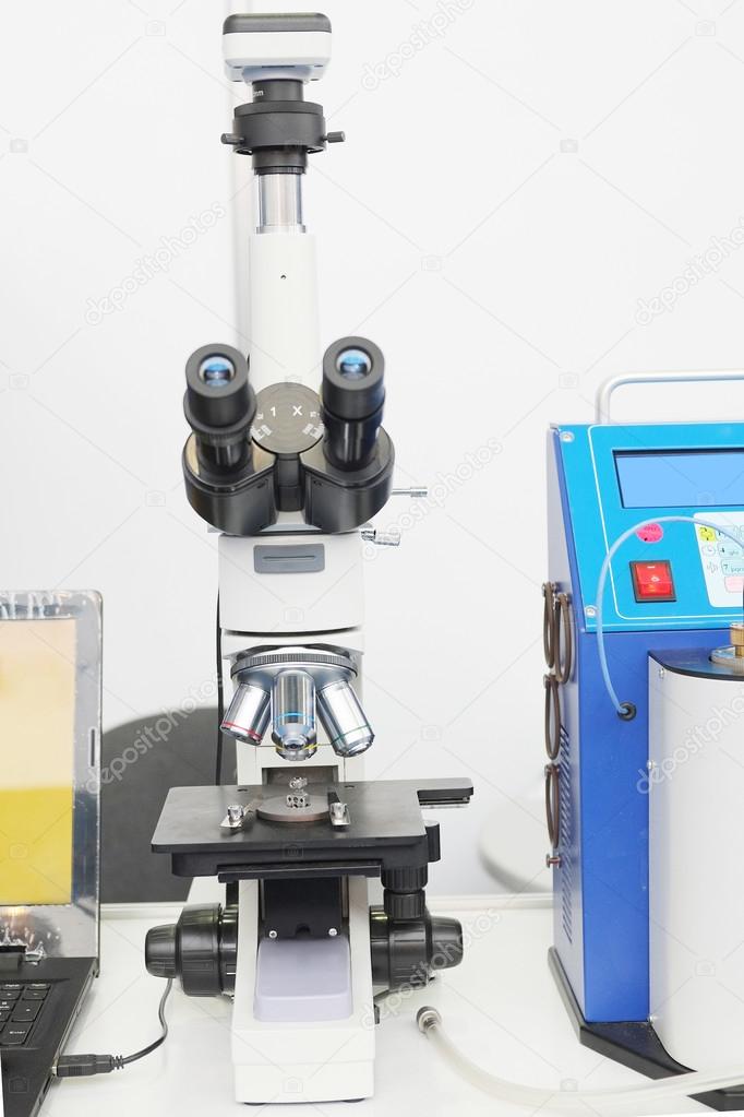 Professional medical laboratory microscope — Stock Photo © uatp12 #79287804