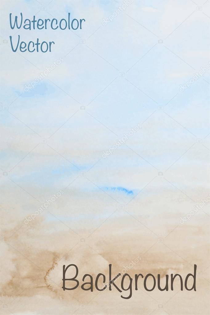 Watercolor abstract sky Stock Vector by ©ivofet 76614989