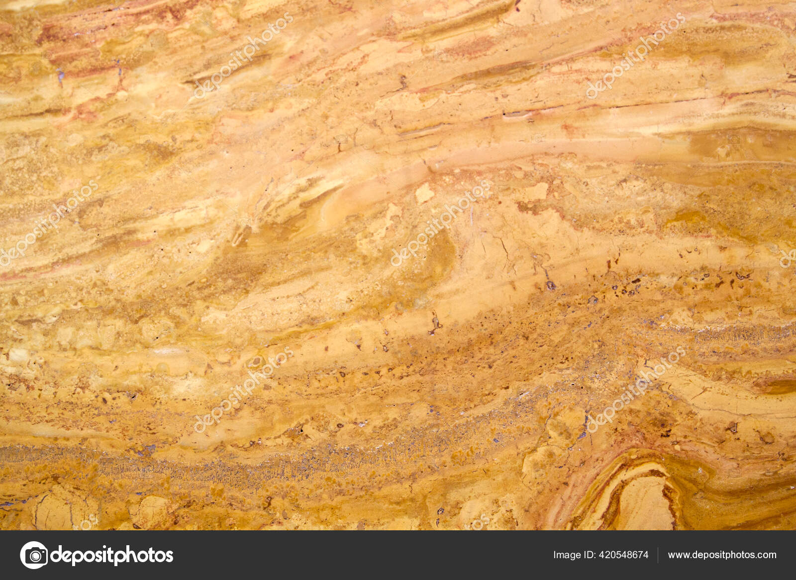 Granite Texture Background Natural Stone Polished Yellow Streaks Marble ...