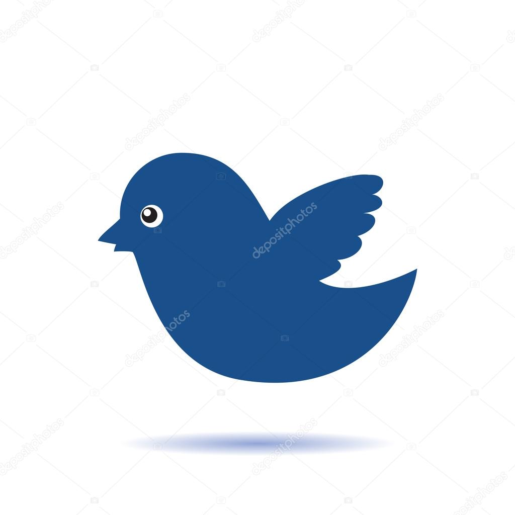 Blue bird icon Stock Vector Image by ©sommersby #67350549