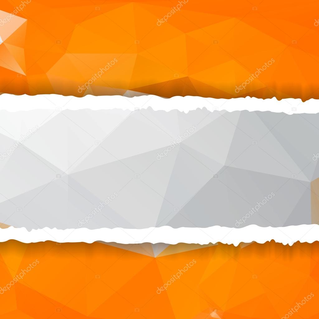 Abstract orange torn paper Stock Vector Image by ©sommersby #67350701