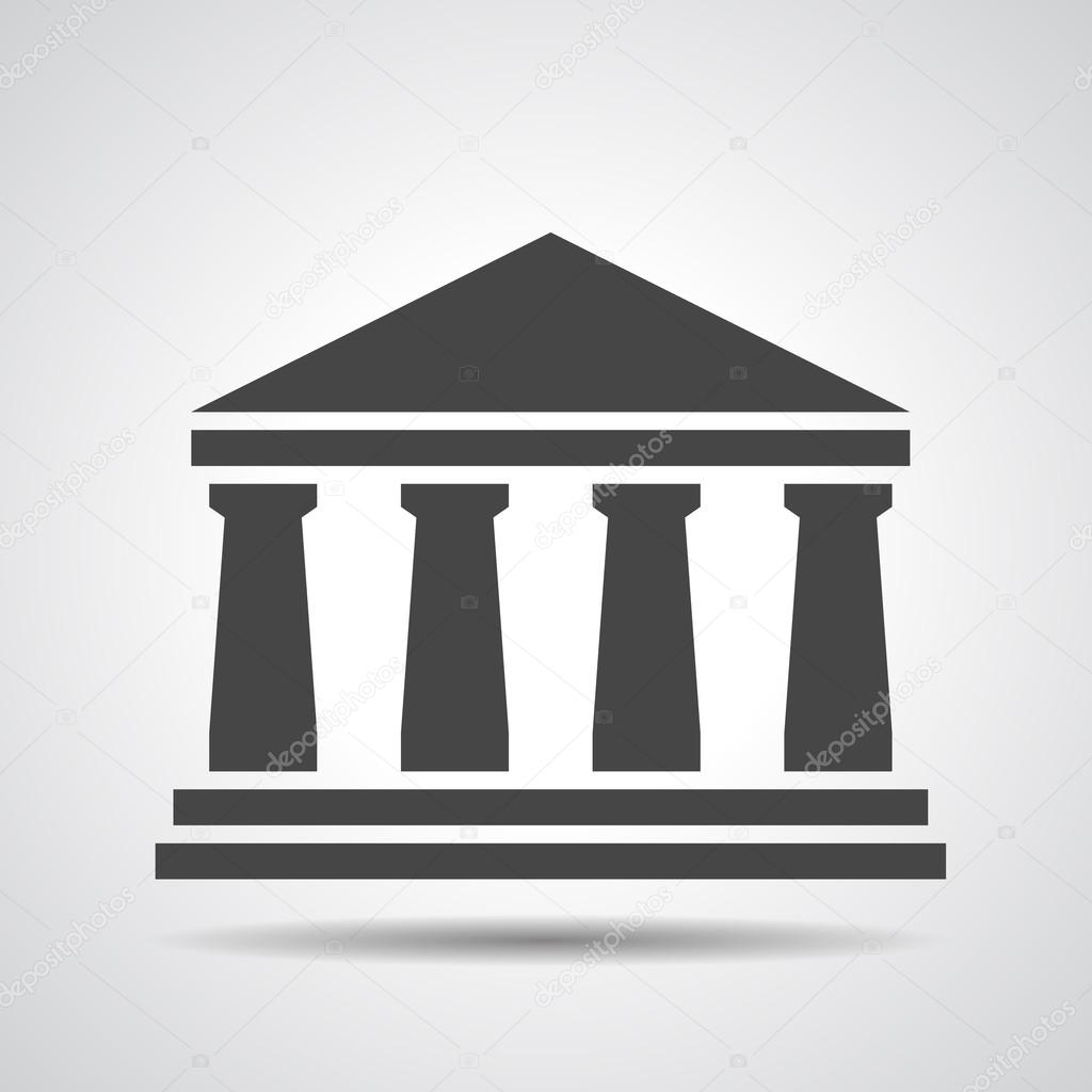 Black bank icon Stock Vector Image by ©sommersby #67351435