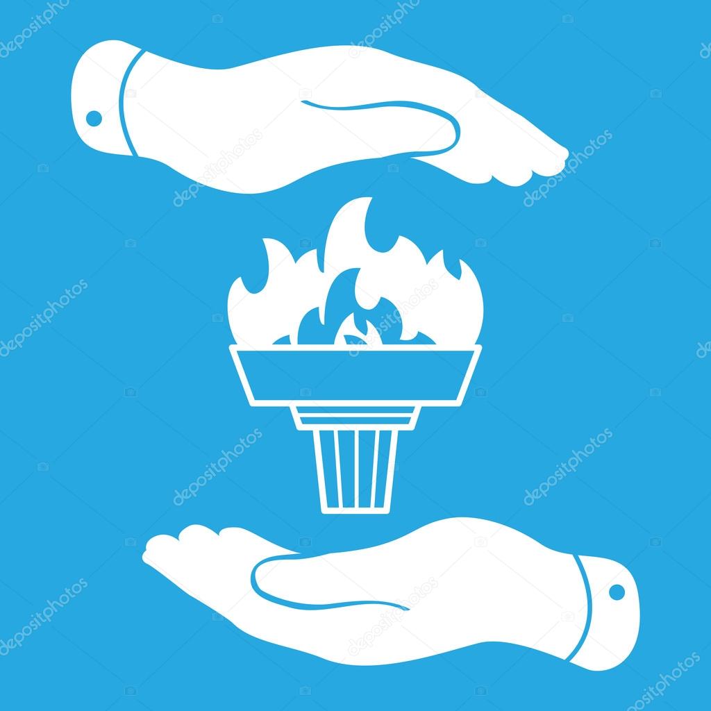 White torch icon Stock Vector Image by ©sommersby #71070507