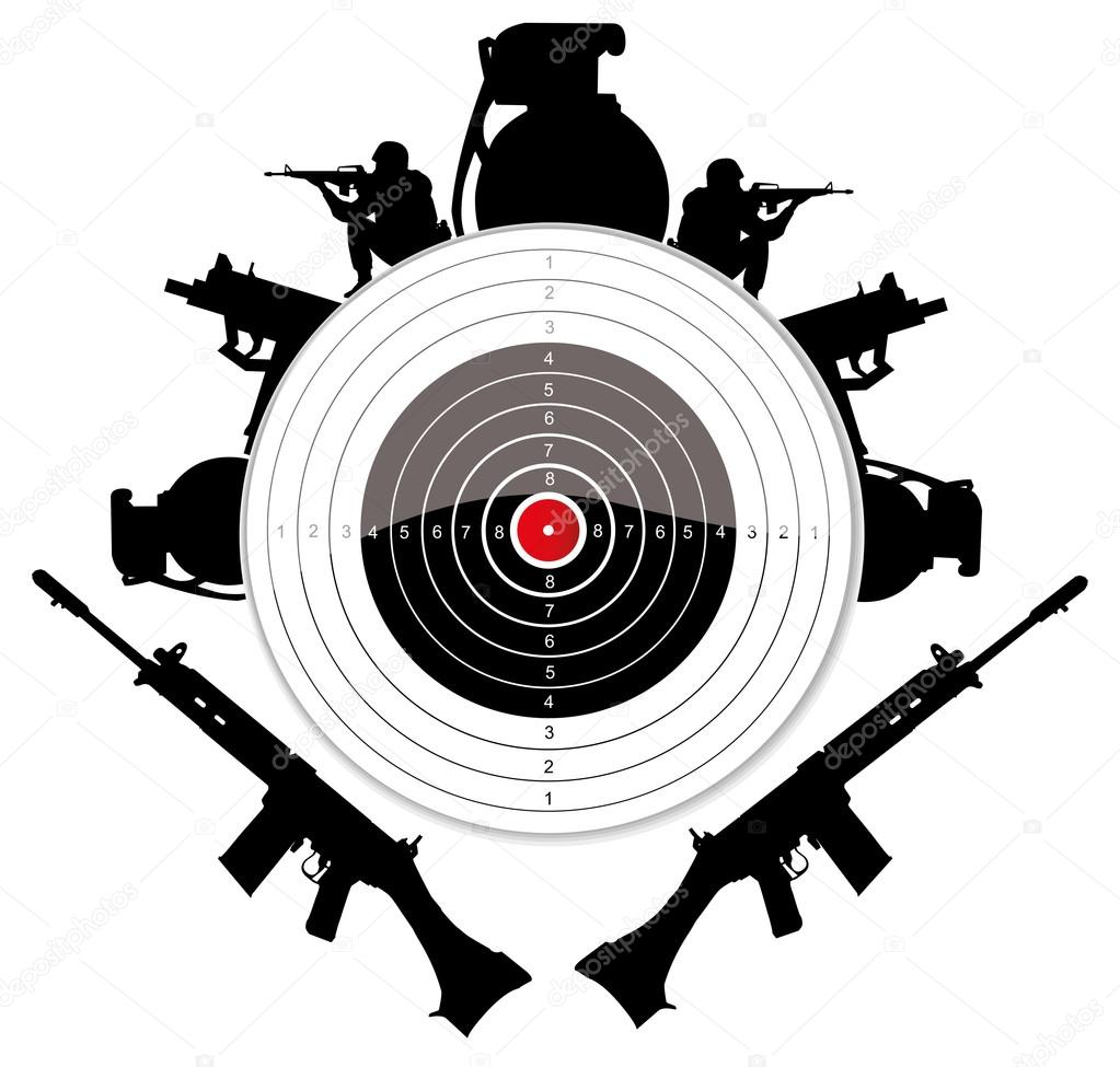 Gun Target Sign