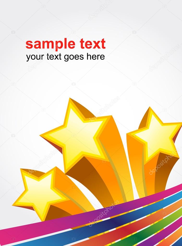 Abstract star banner — Stock Vector © kots_09 #53447479