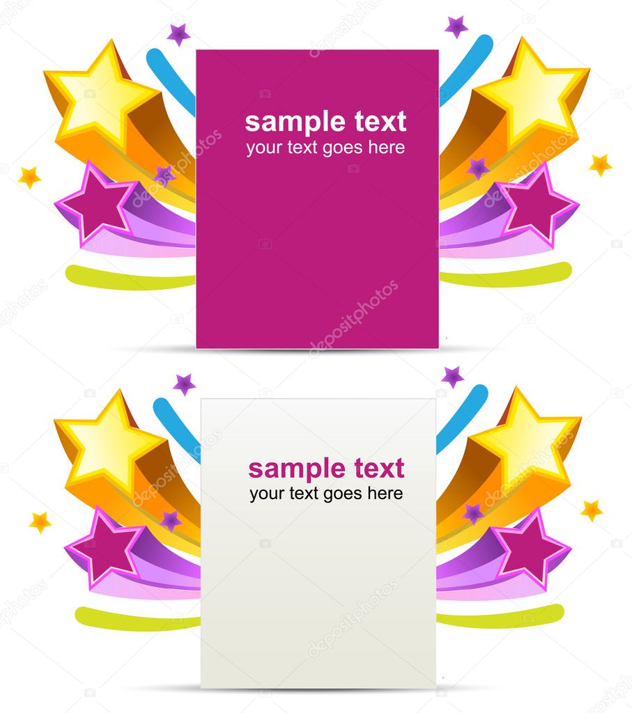 Abstract star banner — Stock Vector © kots_09 #53447647