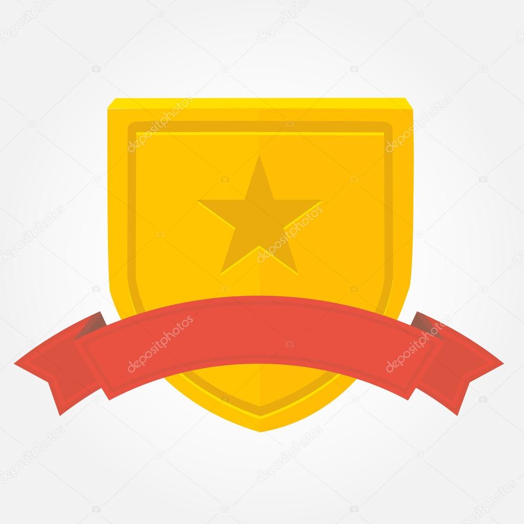 Trophy and awards shield — Stock Vector © kots_09 #54610111