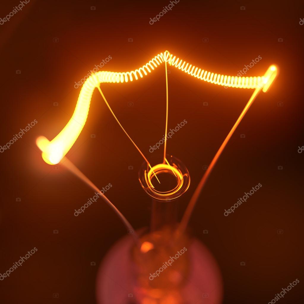 Light bulb with glow. 3D illustration Stock Photo by ©Scrudje 124676044