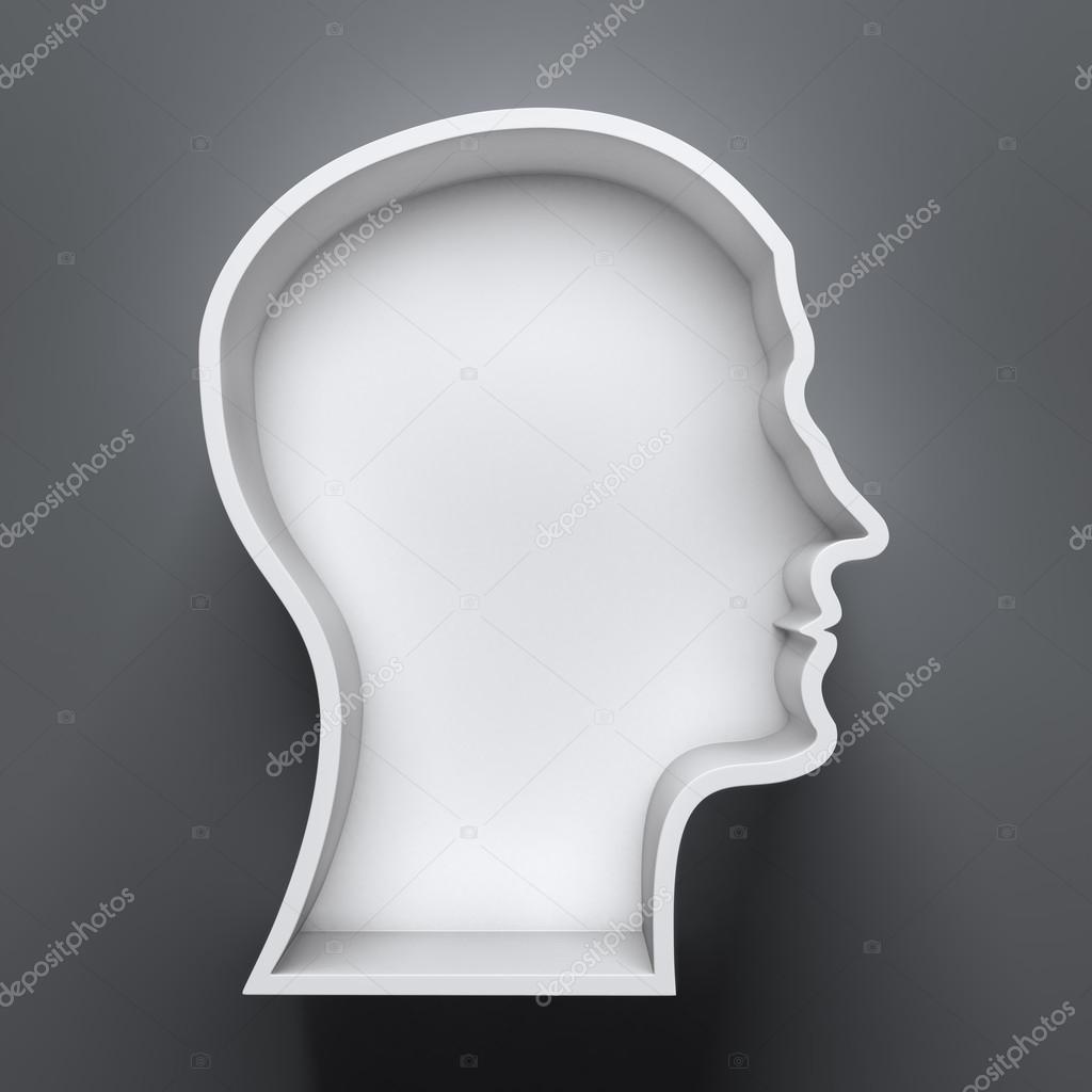 Head shape 3d — Stock Photo © Scrudje #51877381